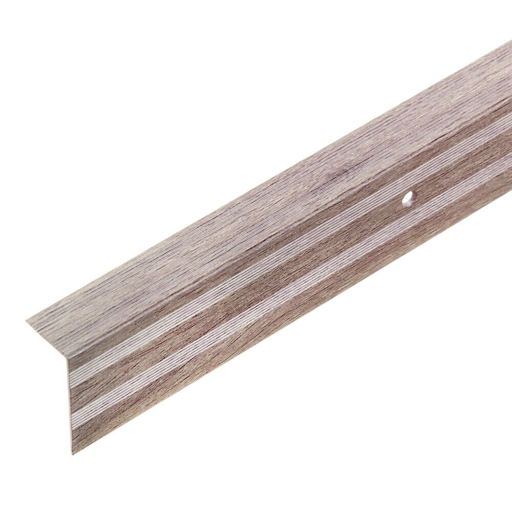 Порог алюминиевый угловой наружный 40х20х1800 мм дуб серый ПилотПро Угол 239