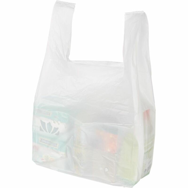 Пакет-майка КНР 38х68 см, 15 мкм, 100 шт, белый