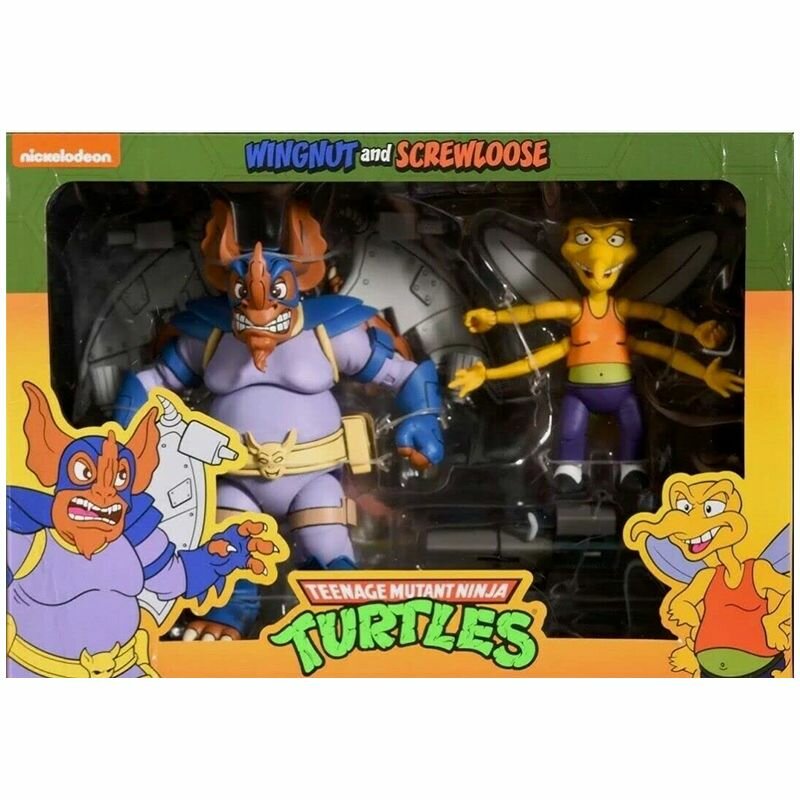 Nickelodeon Neca Teenage Mutant Ninja Turtles Action Figure 2 Pack TMNT / Фигурки черепашек-ниндзя-мутантов 2 шт, классический мультяшный персонаж, Коллекционные детские игрушки