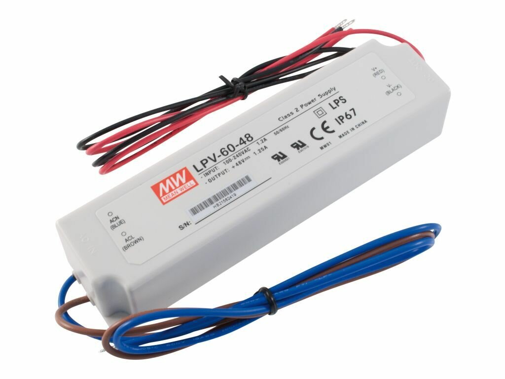 LED-драйвер Mean Well LPV-60-48 AC-DC 60Вт