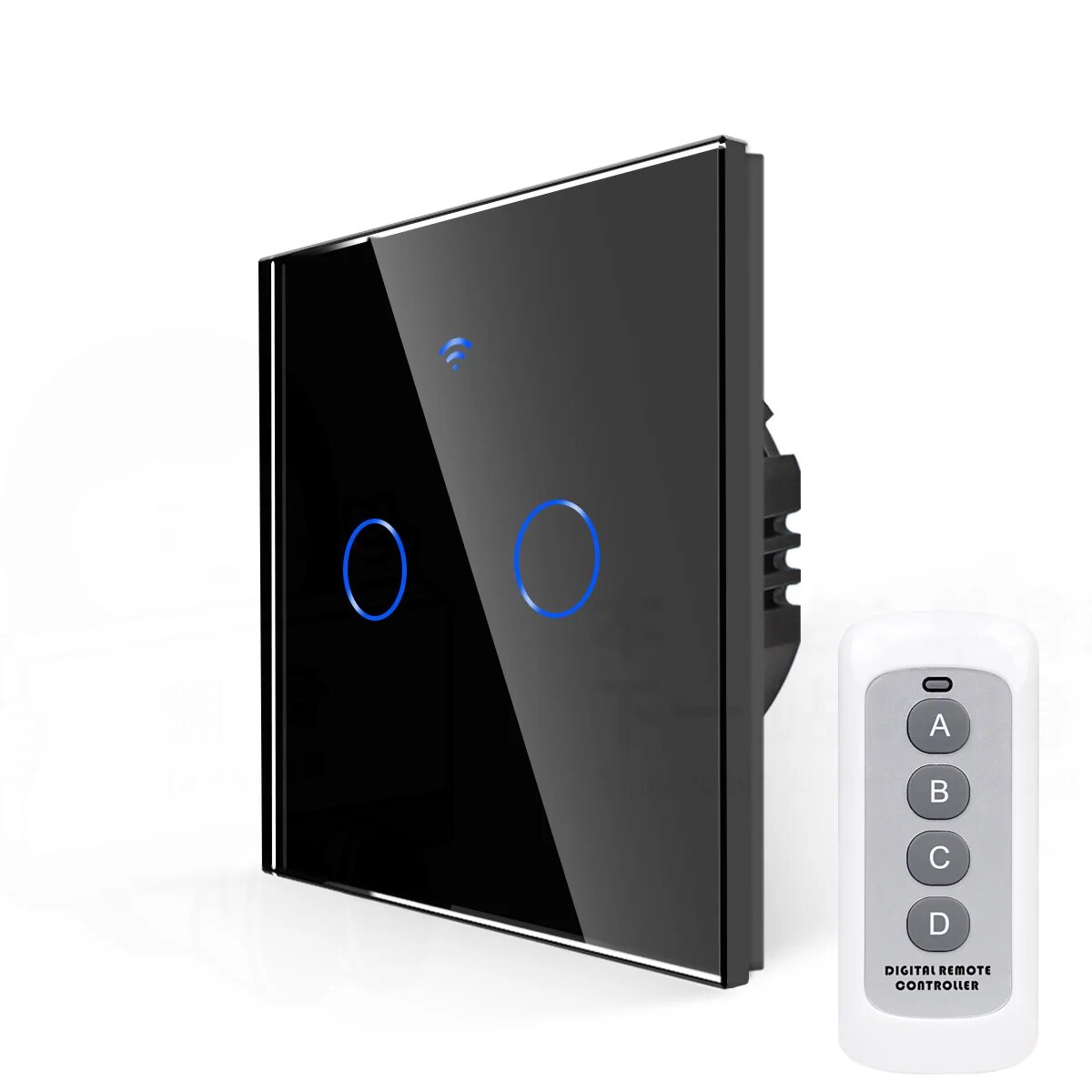 Умный сенсорный выключатель света Bingoelec для Alexa и Google Home black remote2