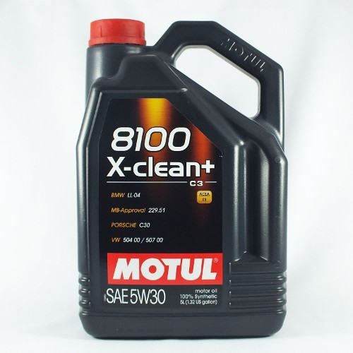 Масло моторное MOTUL 8100 X-clean + 5W-30 5л. 102269(111684)