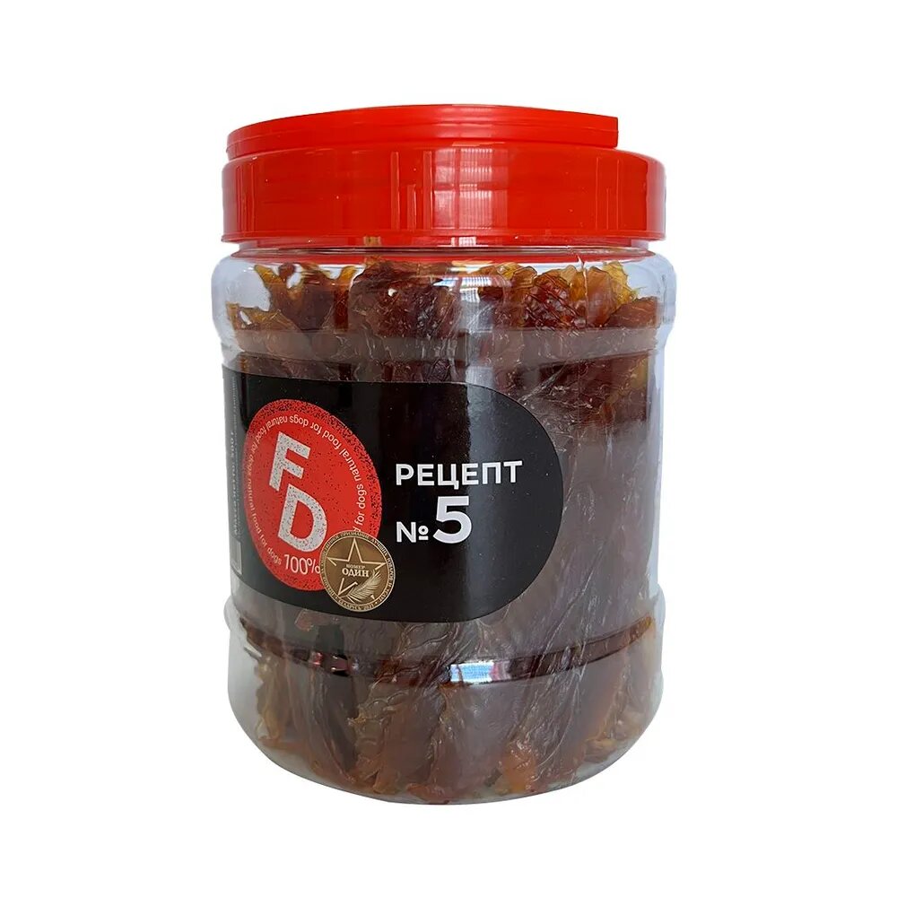 Лакомства для собак FOR DOGS "Рецепт № 5", сушеное филе дикой утки