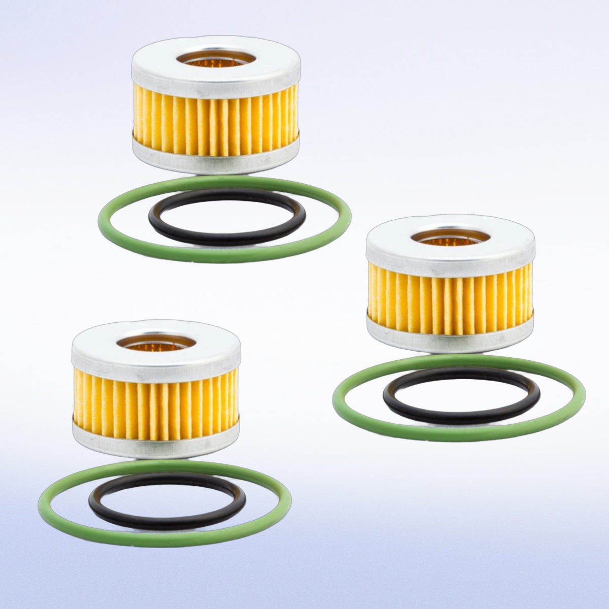 Фильтр газовый ГБО для редуктора Tomasetto АТ-09 Nordic, АТ-09 Alaska, АТ-07 + уплотнительный кольца - 3 штуки