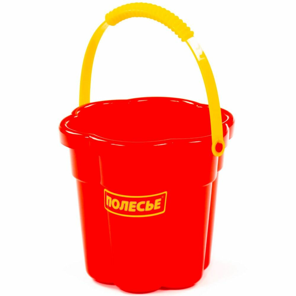 Детское ведерко "Цветок" для песочницы, пластиковое ведро для игры в песке, 1,6 л.