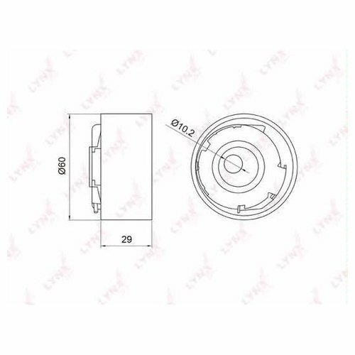 Ролик натяжной ремня грм Lynx PB1029 для LADA Granta, Kalina, Priora