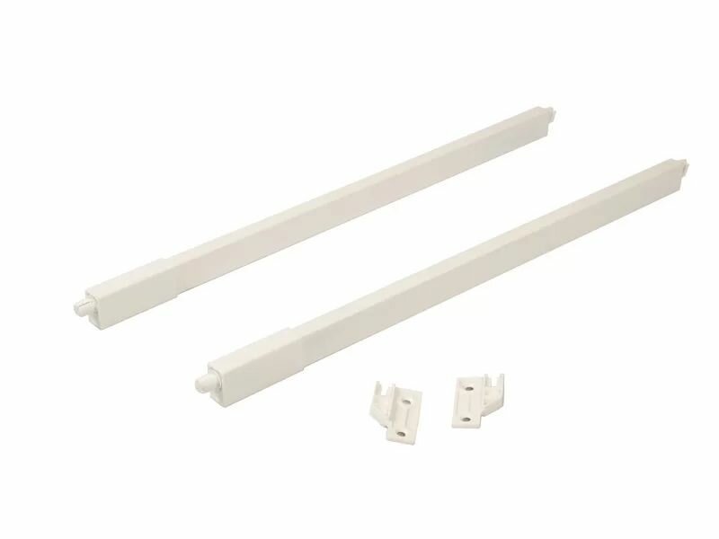 Рейлинги Firmax длина 500 мм, квадратные верхние для ящика Slimline + комплект из 2 креплений, перламутр 1 ком.