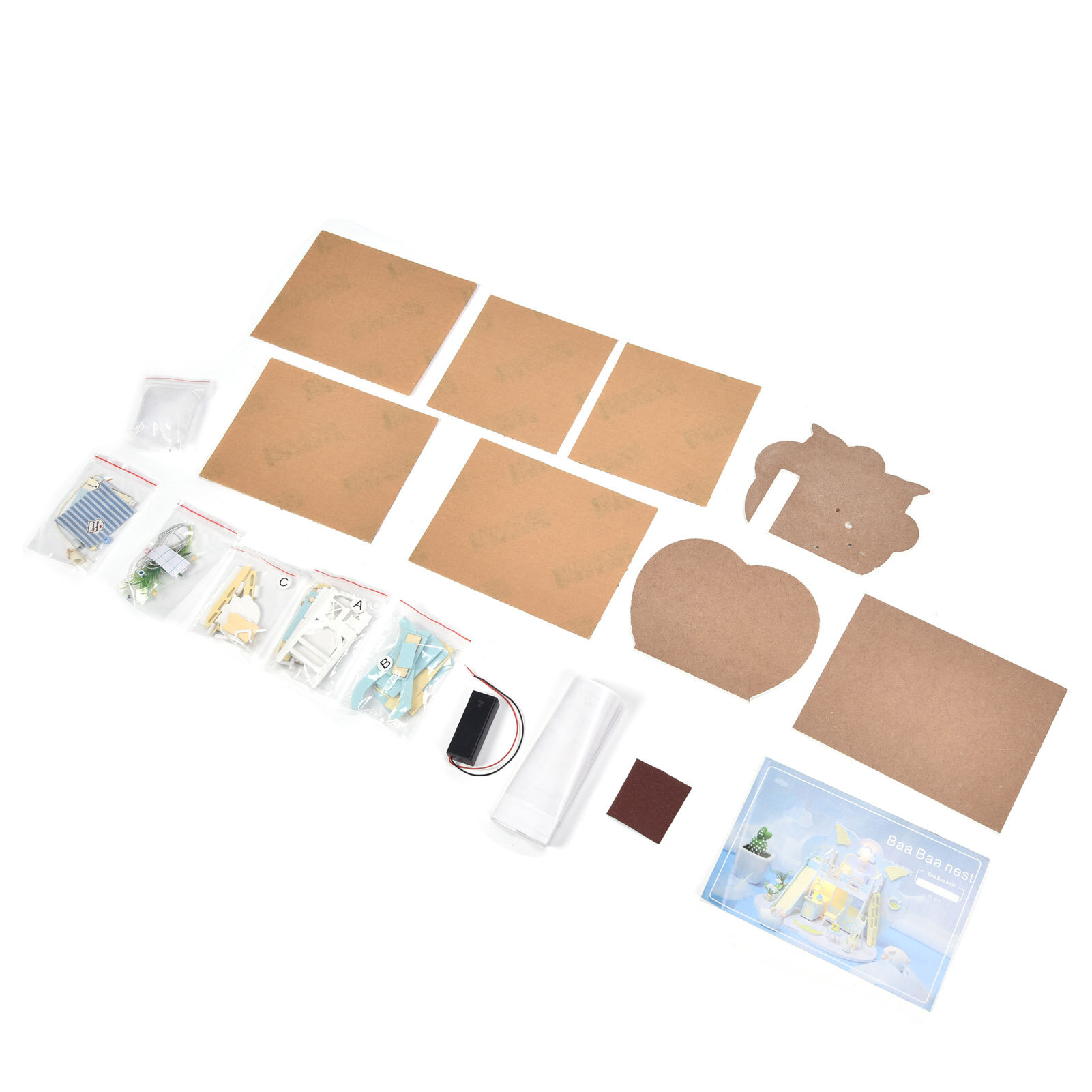 Мини-кукольный домик модели комплект деревянный милый миниатюрный кукольный дом мебель игрушка подарок на день рождения