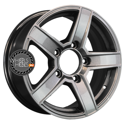 Диск автомобильный литой Khomen Wheels KHW1614 (Niva 4x4) 16x6.5 5x139.7 et40 dia98.5 Gray