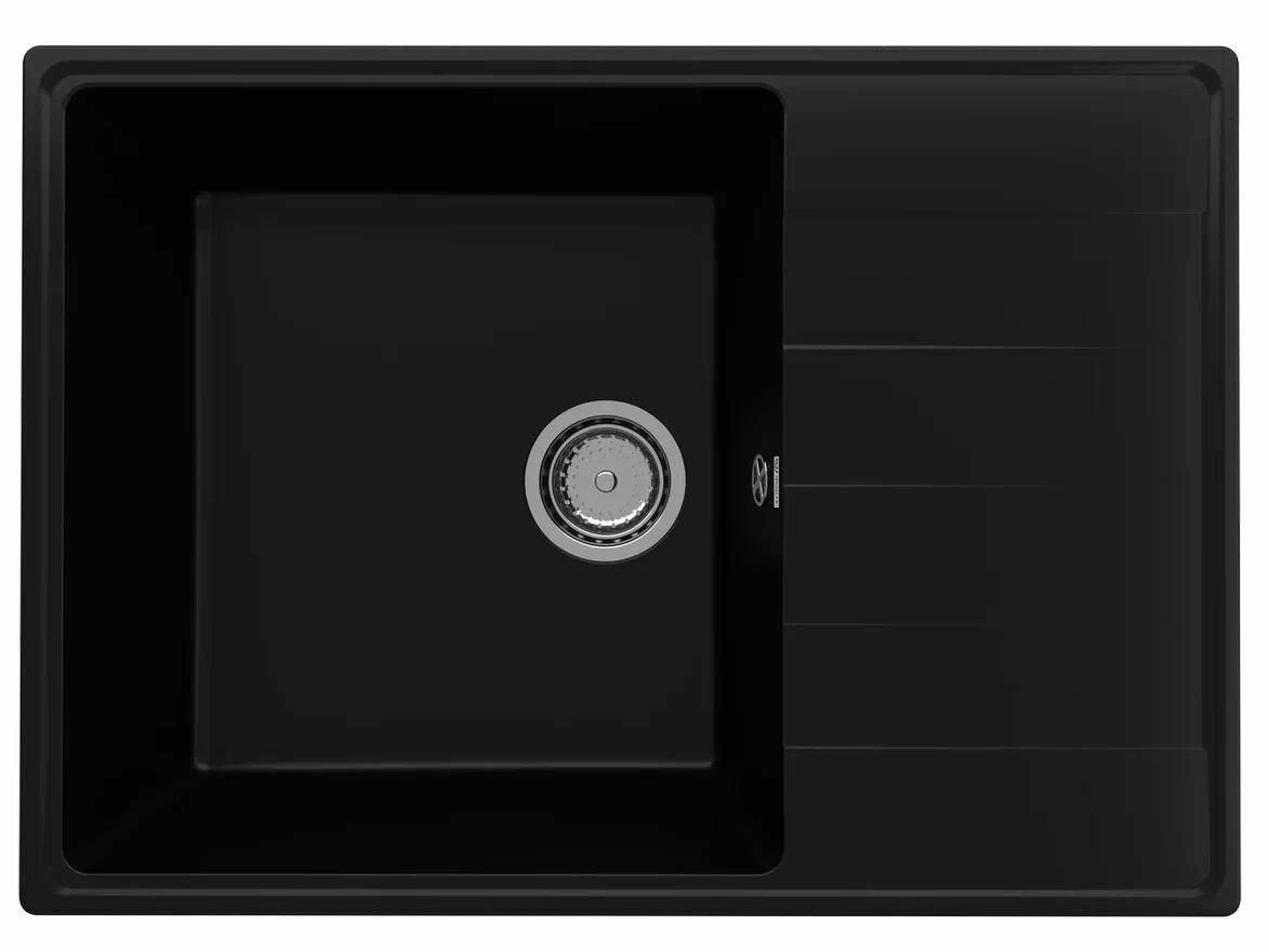 Кухонная мойка ULGRAN Quartz Prima 700-07 уголь