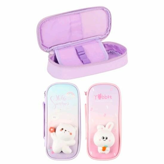 Пенал ткань 1 отделение 21*10*5 Cute Animals