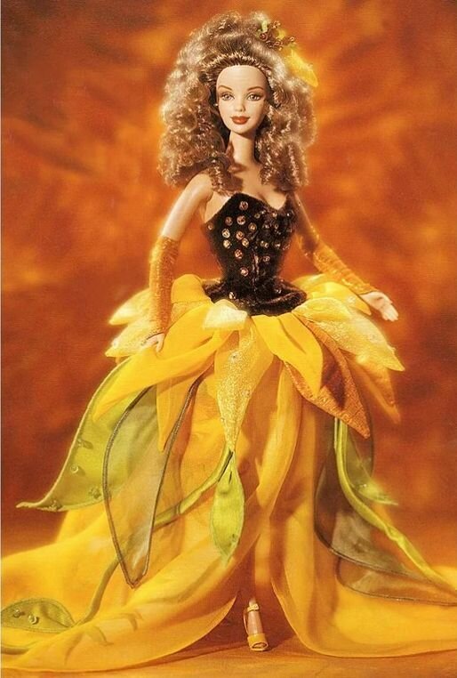Кукла Barbie Van Gogh Sunflower 1998 (подсолнух барби ван гог), Ограниченное коллекционное издание