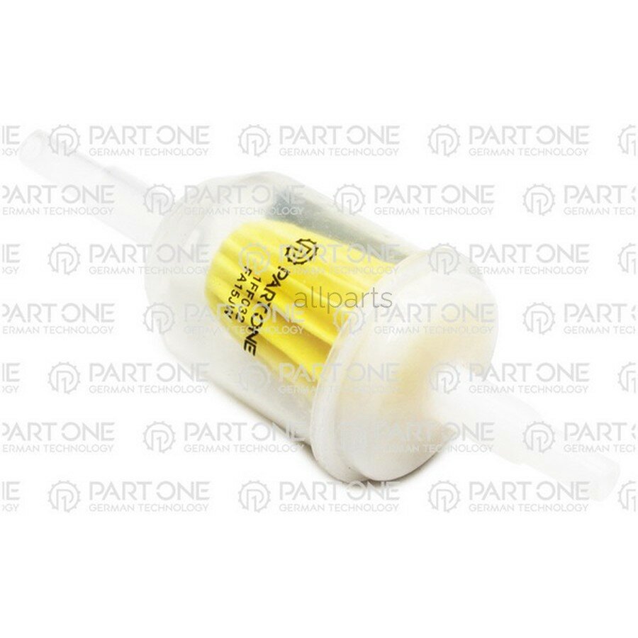 PART-ONE 1FF032 Фильтр топливный BMW E21, E28, E30 1.6-2.0 77>, FORD ESCORT, FIESTA 1.1-1.6 80>, LADA 2101-21099 70>, OPEL KADETT E, OMEGA A 84-94, h=105mm, d1=6.1, d2=x8.1