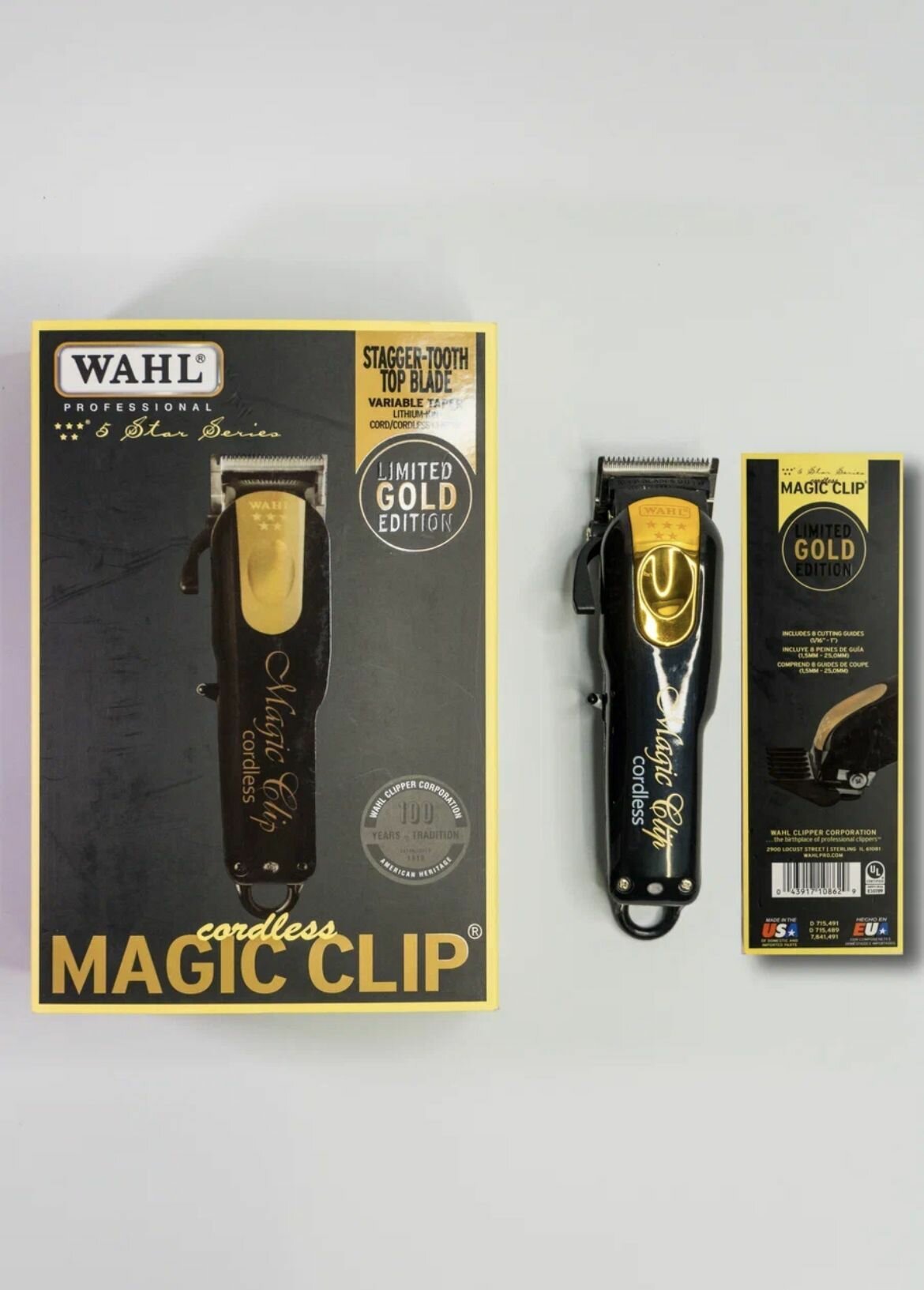 Машинка для стрижки Wahl Professional 5 Star Cordless Magic Pusher - Model 8148 - Red Стрижка мужская