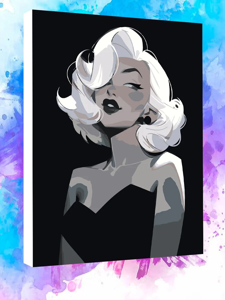 Картина по номерам Мэрилин Монро Рисунок