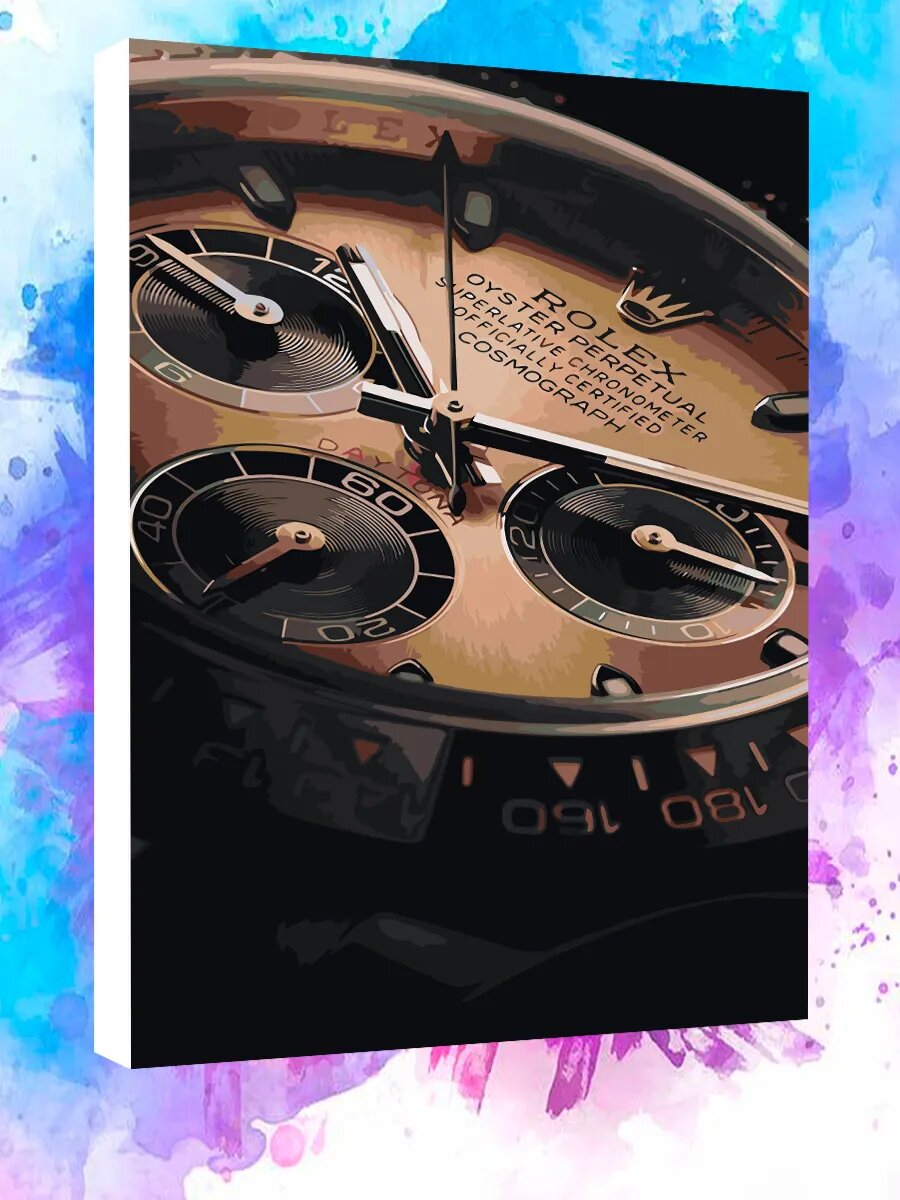Картина по номерам Часы Ролекс_Rolex