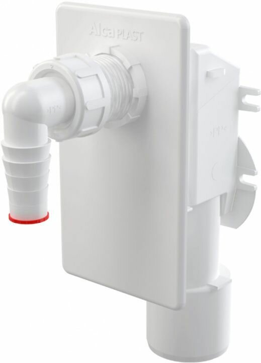 Сифон для стиральной машины AlcaPlast APS4, сухой, канализационный, пластиковый, с двойным подключением