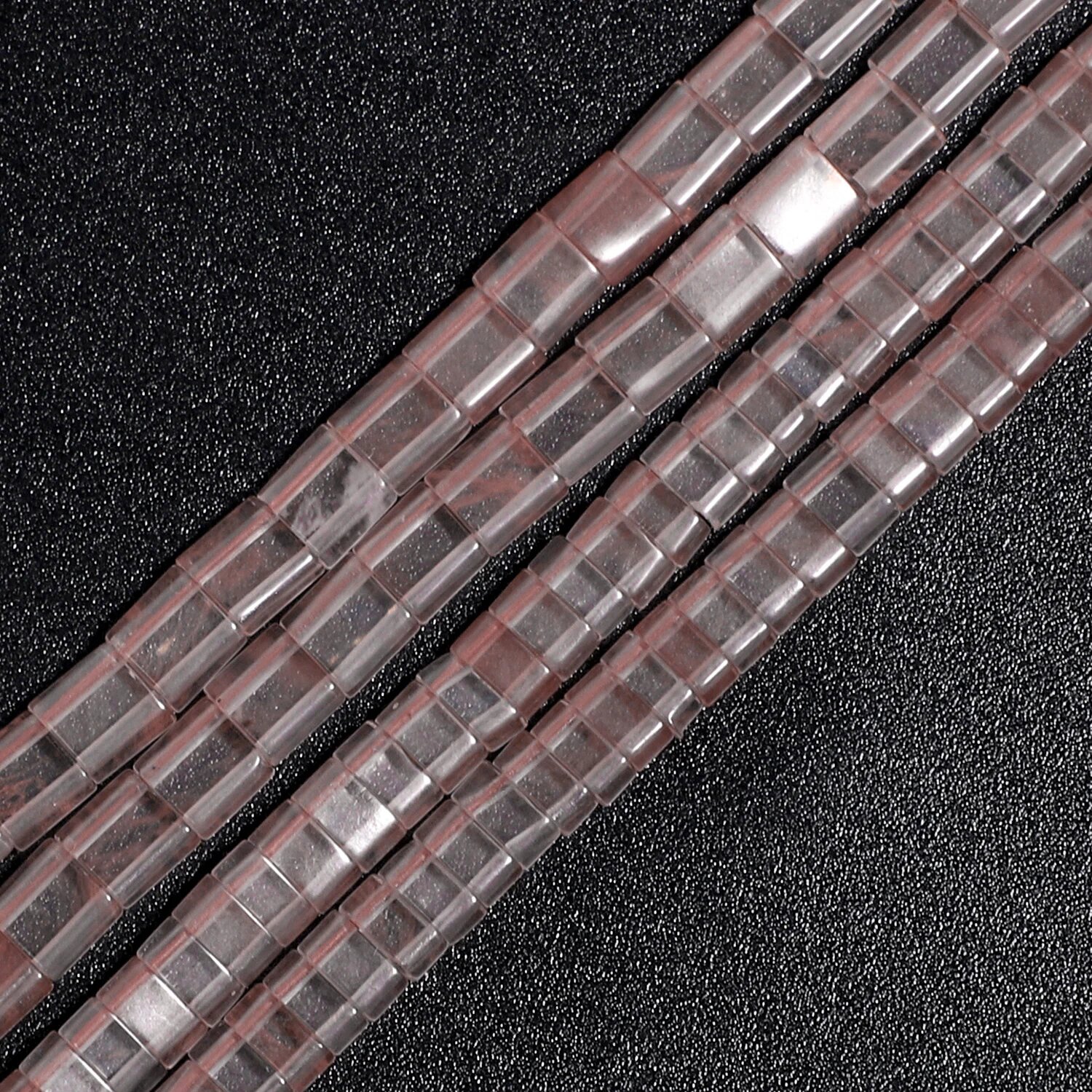Бусины из красного агата 5x5 мм, cherry quartz, 20шт
