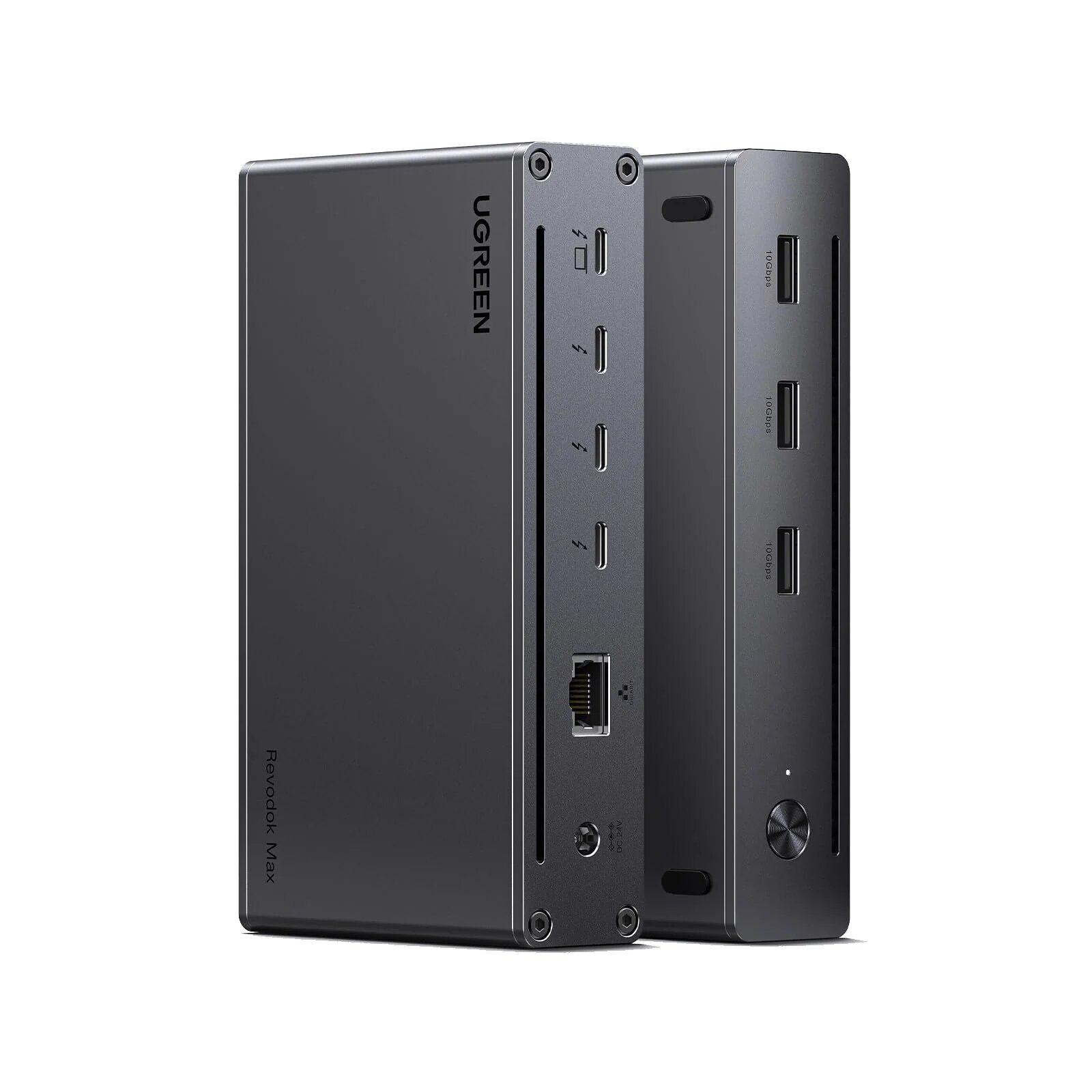 Док-станция UGREEN Revodok Max 208 8-in-1 Thunderbolt 4 Dock (U708-25053EU) евро адаптер питания, серый