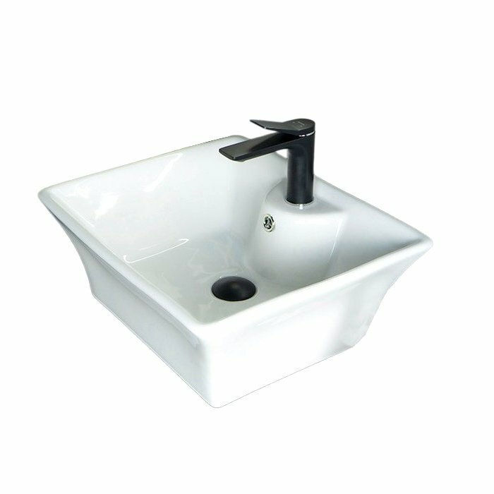 Накладная раковина GID Geometrico N9108 глянцевая белая