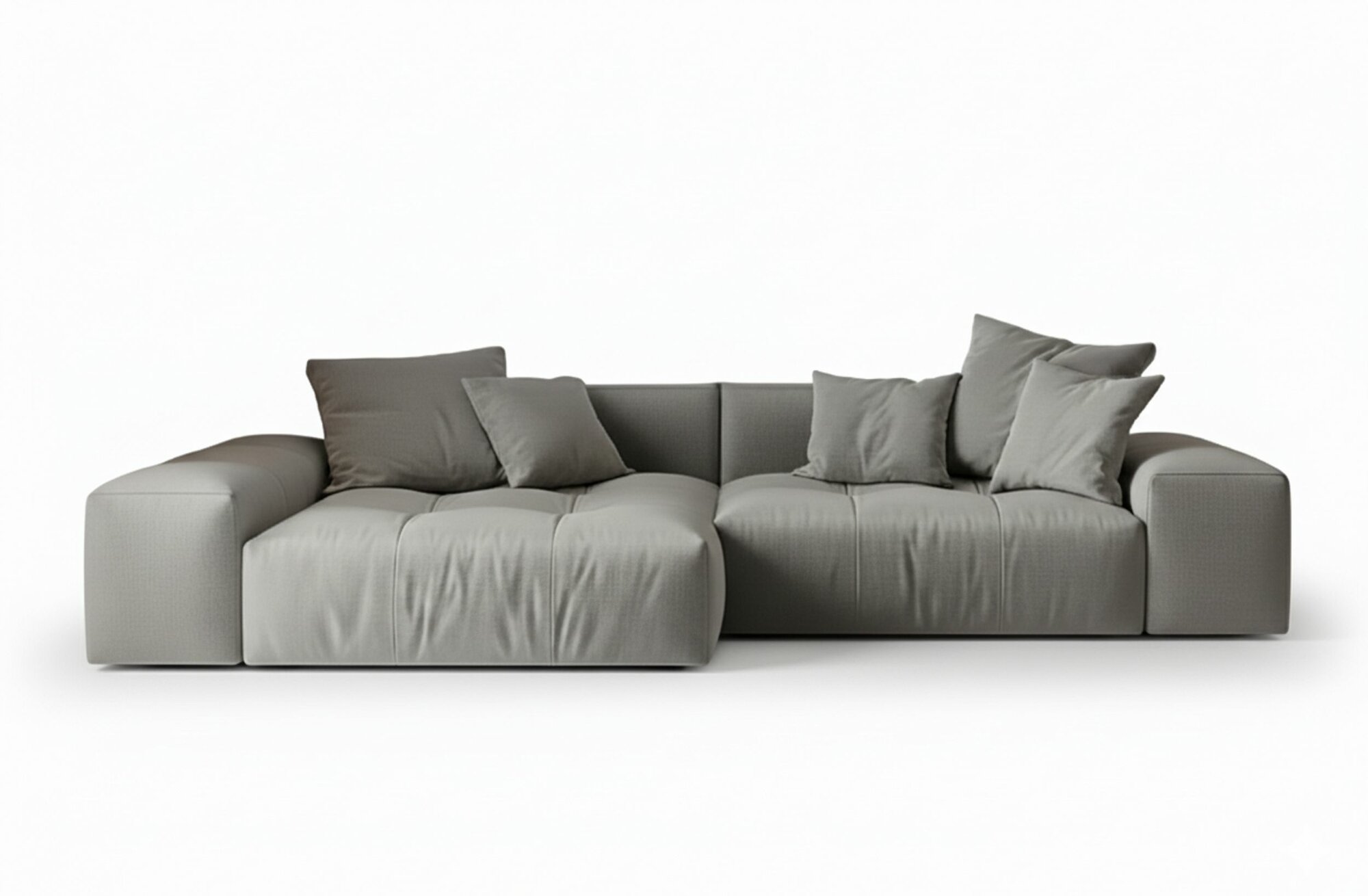 MEBELIONER Модульный диван SAGA CLOUD R3 размер 336х168х68 бежевого цвета