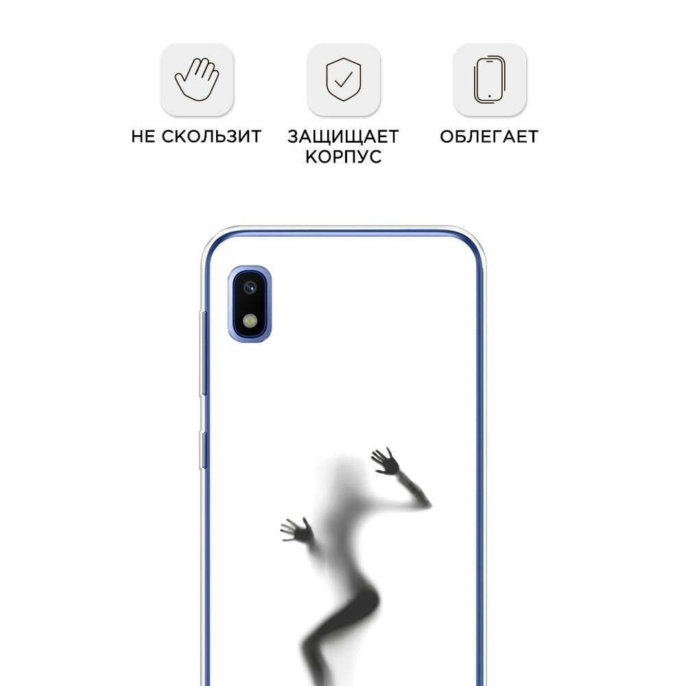 Чехол на Samsung Galaxy A10 / Самсунг Галакси А10 с принтом "Девушка в душе" — фото 1
