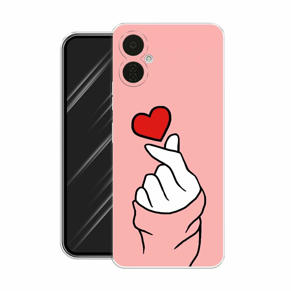 Чехол на Tecno Camon 19 Neo / Техно Камон 19 Нео с принтом "Милое сердечко" — фото 1