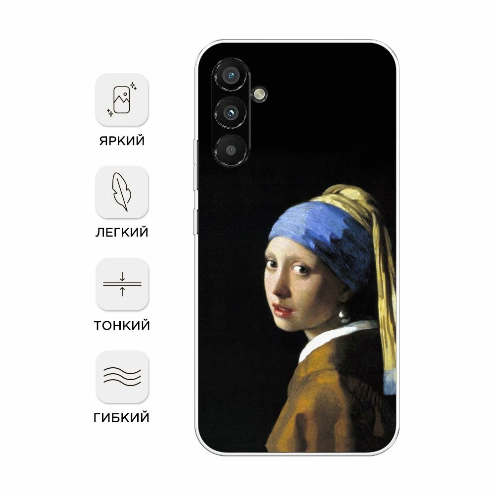 Чехол на Samsung Galaxy A34 / Самсунг A34 с принтом "Девушка с жемчужной сережкой" — фото 1