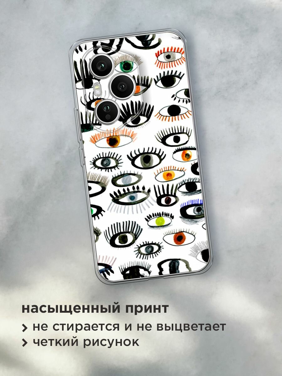 Чехол на Honor 400 Pro / Хонор 400 Про с принтом "Глаза акварель" — фото 1