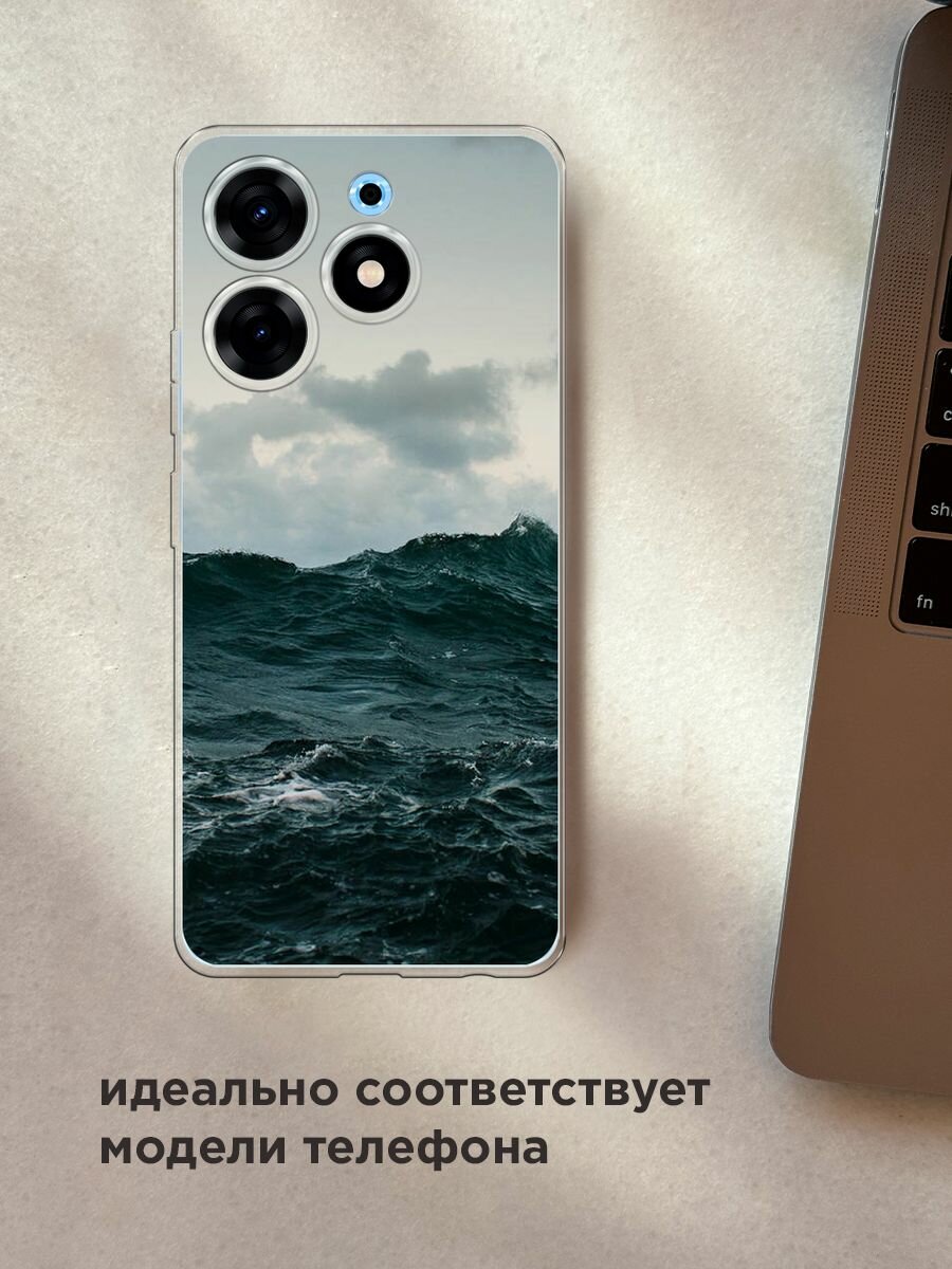 Чехол на Tecno Spark 10 Pro / Текно Спарк 10 Про с принтом "Волны 11" — фото 1
