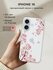 Чехол на Apple iPhone 16 / Айфон 16 с принтом "Ветви сакуры 1", прозрачный