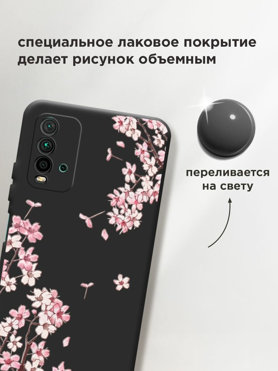 Чехол на Xiaomi Redmi 9T / Редми 9Т с принтом "Ветви сакуры 5" — фото 1