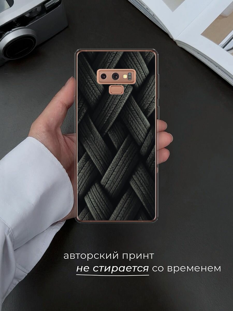 Чехол на Samsung Galaxy Note 9 / Самсунг Галакси Нот 9 с принтом "Переплетение шин 2" — фото 1