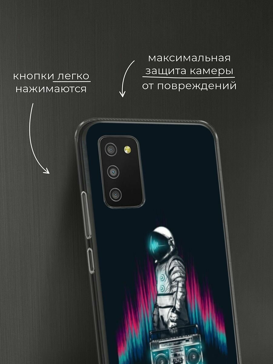 Чехол на Samsung Galaxy A02s / Самсунг Галакси A02s с принтом "Космическая вечеринка" — фото 1