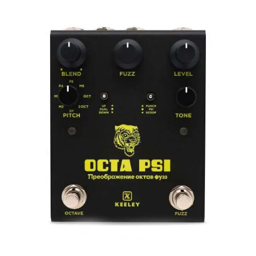 Keeley Electronics Octa Psi Transfigurating XXIV Anniversary Taiga Mod Black Fuzz