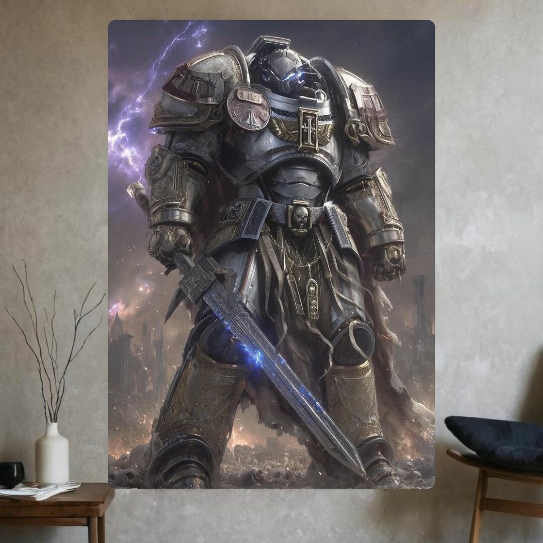 Картина на металле Серые Рыцари, Warhammer 40 000, 20*30см