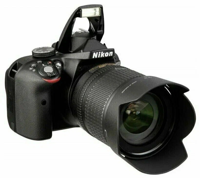 Зеркальный фотоаппарат Nikon D3300 Kit AF-S DX NIKKOR 18-105mm f/3.5-5.6G ED VR, черный