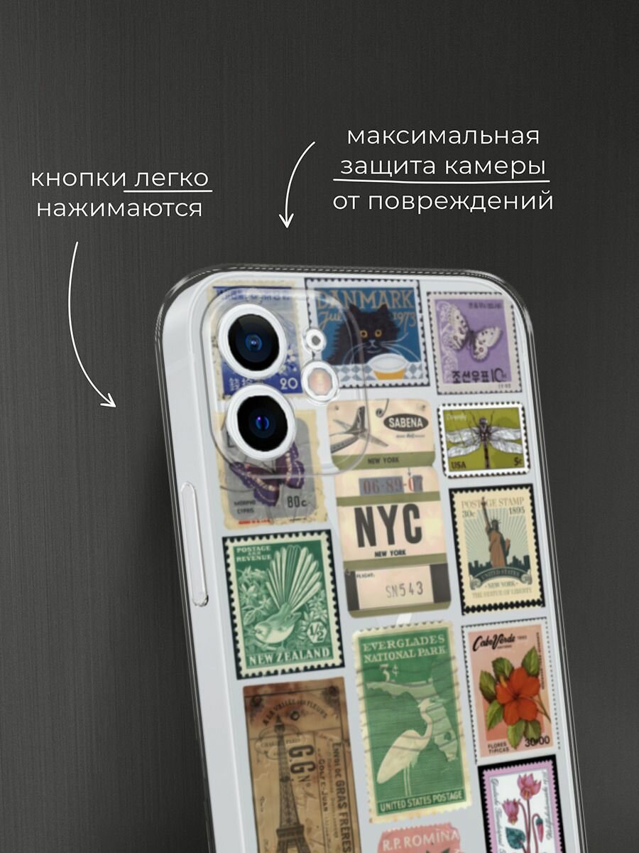 Чехол на Apple iPhone 12 mini / Айфон 12 Мини с принтом Марки — фото 1