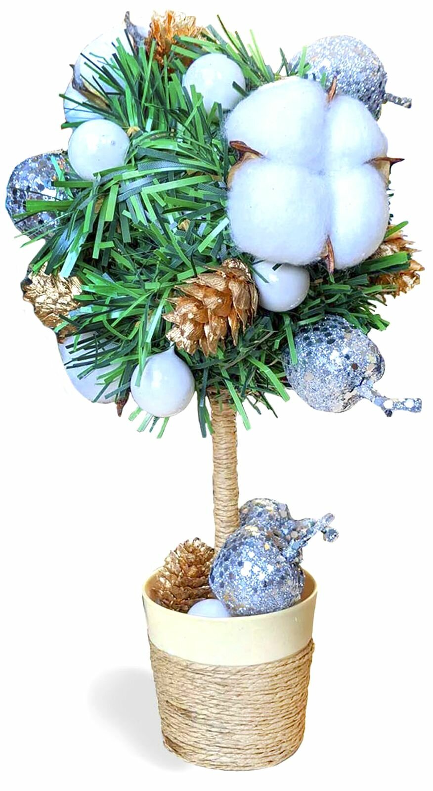 Набор для творчества "Новогоднее дерево", новогодний декор на стол, создание игрушек своими руками, украшение дома на Новый год, сделай сам