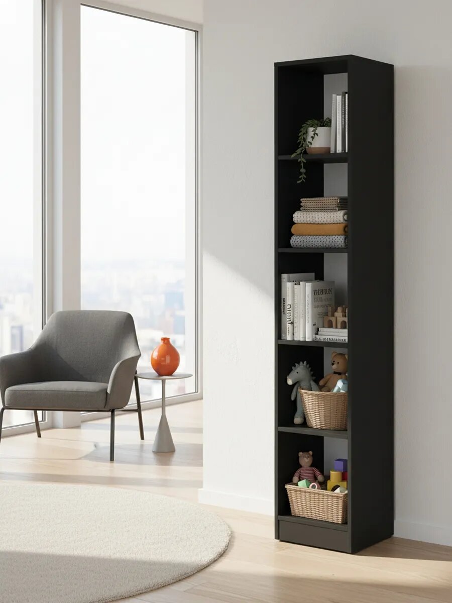 Распашной шкаф пенал FRESTER с полками для одежды в прихожую, от производителя