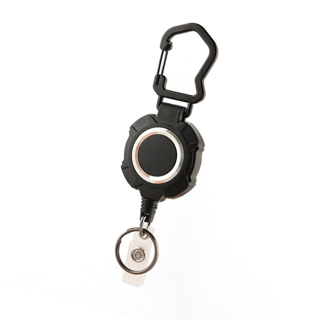 Карабин Со Стальным Тросом длиной 80 см Для Занятий Спортом На открытом Воздухе, Пешего Туризма И Путешествий, Надежный, Не Теряющийся Дизайн, Цинковый Металлический Зажим