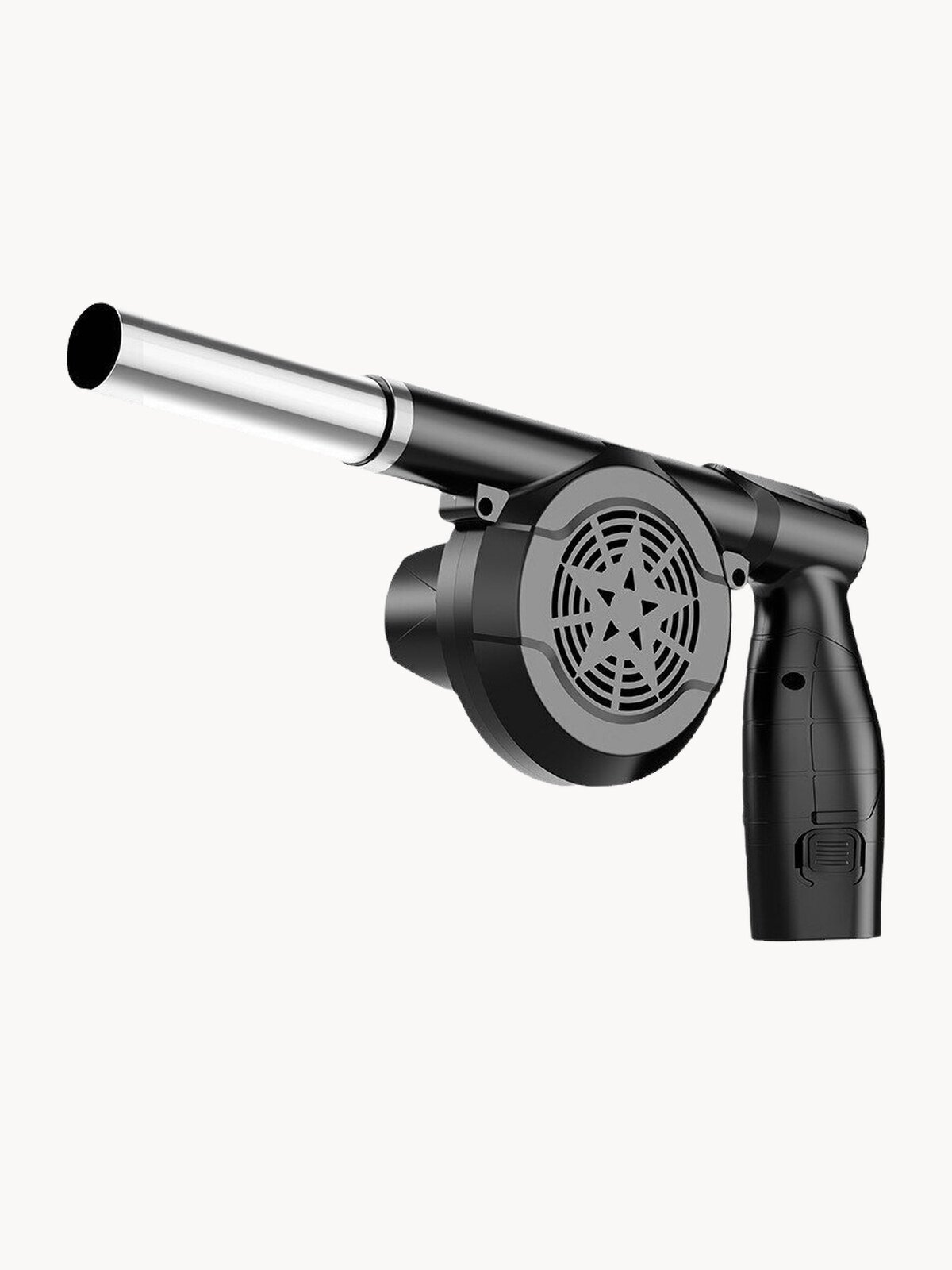 Фен для раздувания угля на мангале, аккумуляторный, пластик, цвет черный