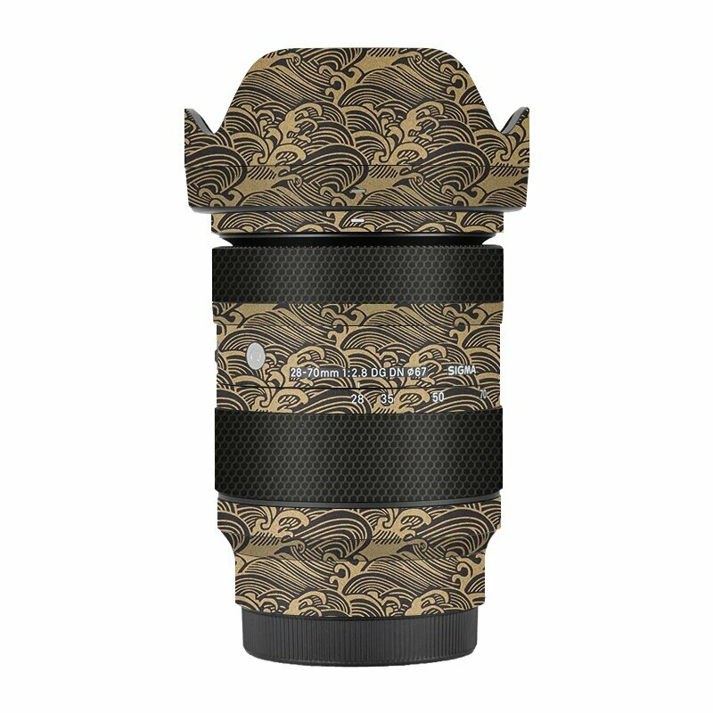 Сигма 28-70мм F2.8 DG DN Защитная пленка для объектива с золотым рисунком волны, клей 3M