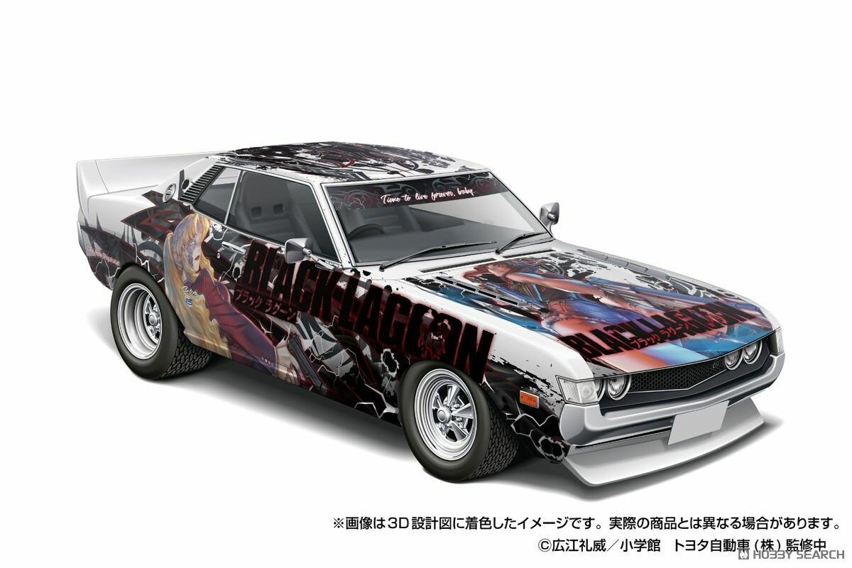 Сборная модель Машинка Aoshima-20129 1/24 BLACK LAGOON TA22 Toyota Celica 1600GT Pain Car car model kit