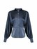 Рубашка IRO Button balloon-sleeve shirt, размер 36, синий