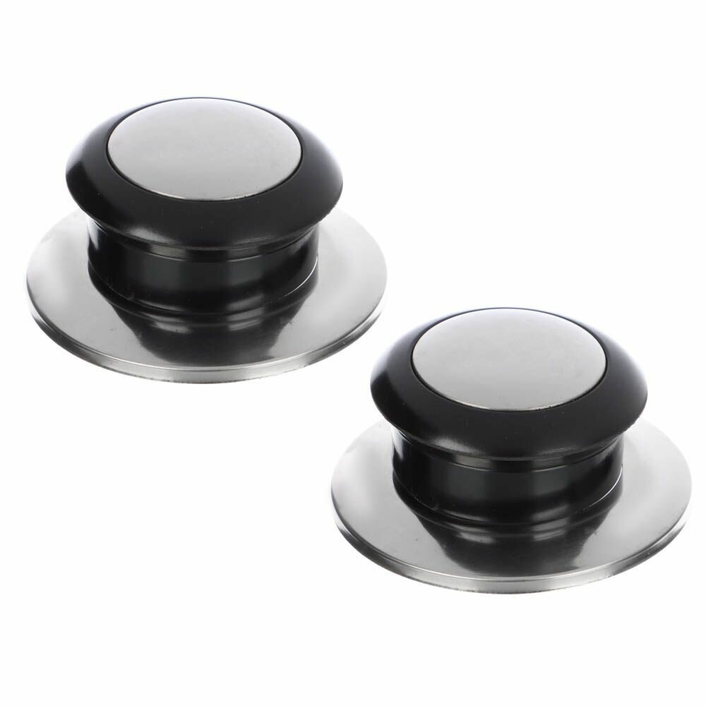 Термостойкие ручки, VETTA, для крышек, металл, пластик, диаметр 50 мм, 2 штуки