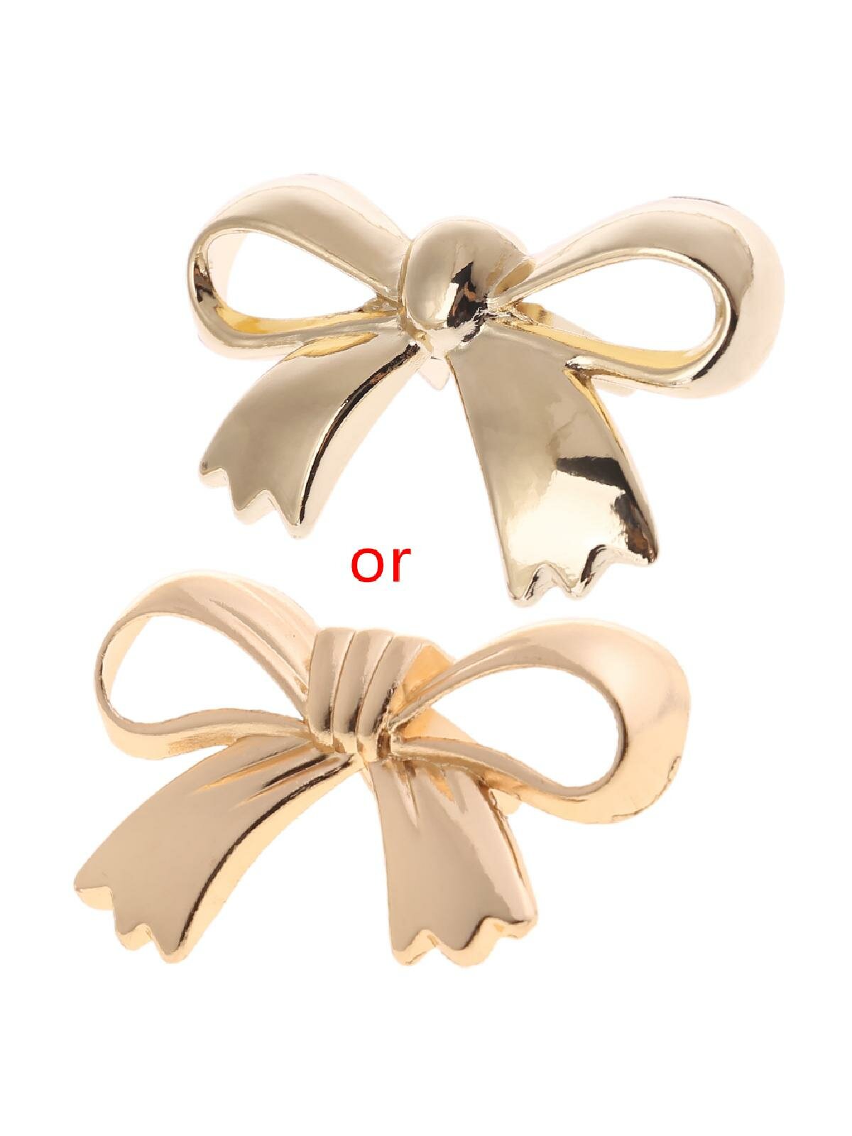 Декоративная пряжка с бантом для сумок и обуви