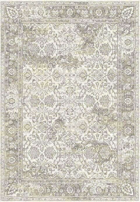 Ковер на пол в гостиную в спальню 240х340 см светлый бежевый восточный классический ворс 5 мм 238450 KoverVDom