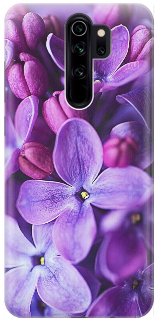 Накладка Transparent для Xiaomi Redmi Note 8 Pro с принтом "Фиолетовая сирень"