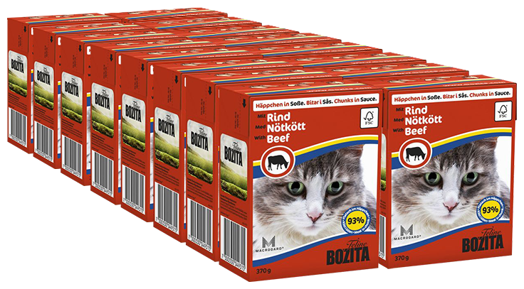 Влажный корм для кошек Bozita с говядиной 370 г (кусочки в соусе ...